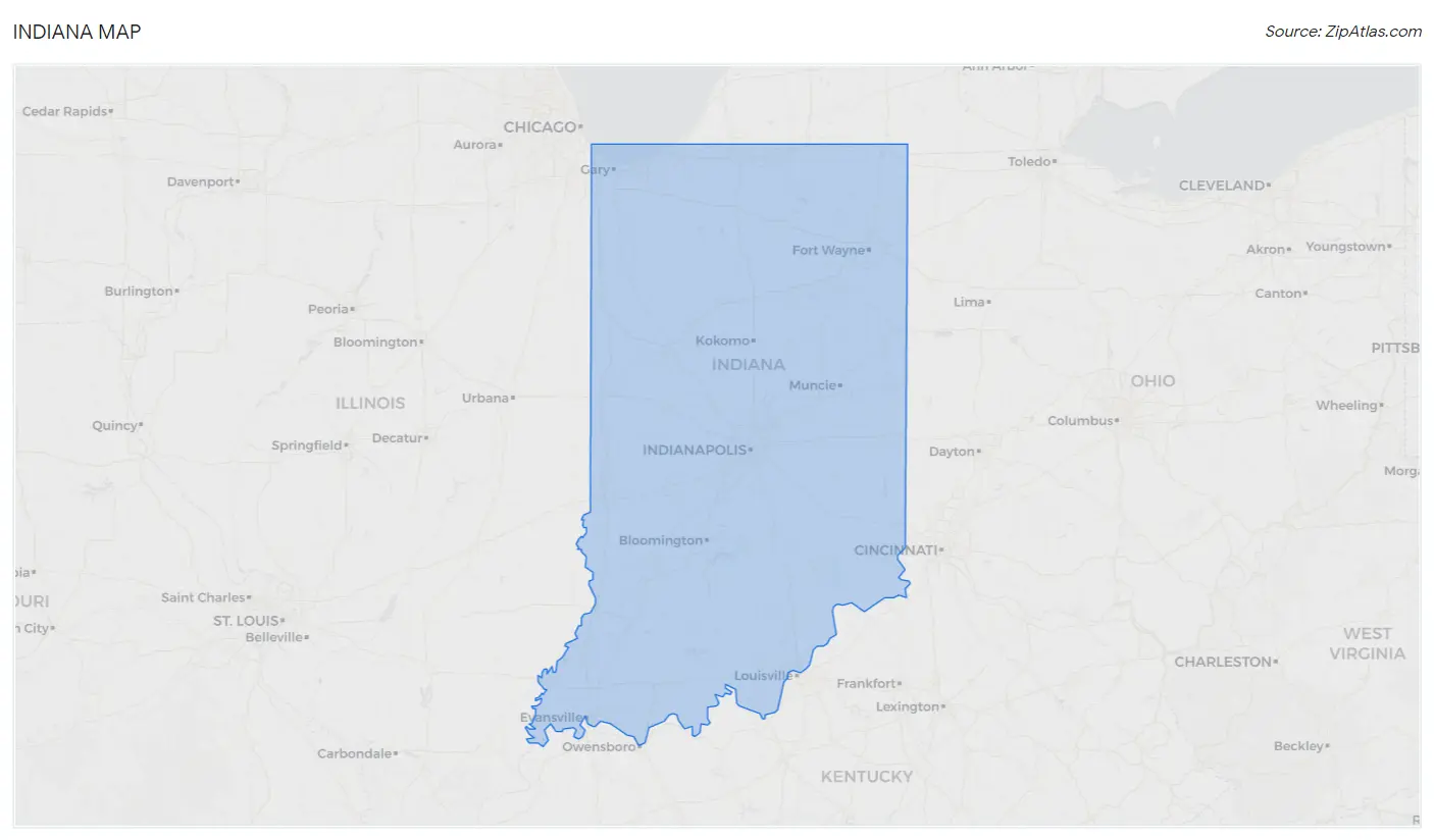 Indiana | 2023 | Zip Atlas