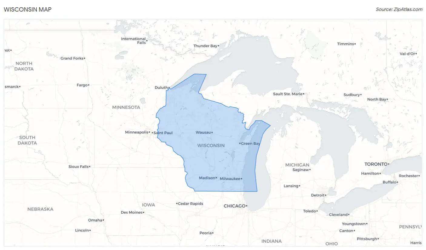 Wisconsin | 2023 | Zip Atlas