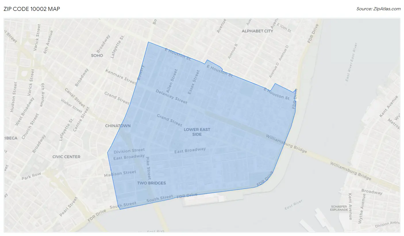 10002 Zip Code Map - Storm M. Bruun