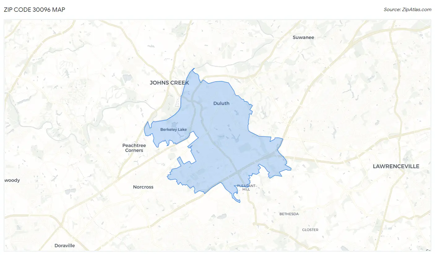 30096 Zip Code | Duluth, GA | 2024 | Zip Atlas