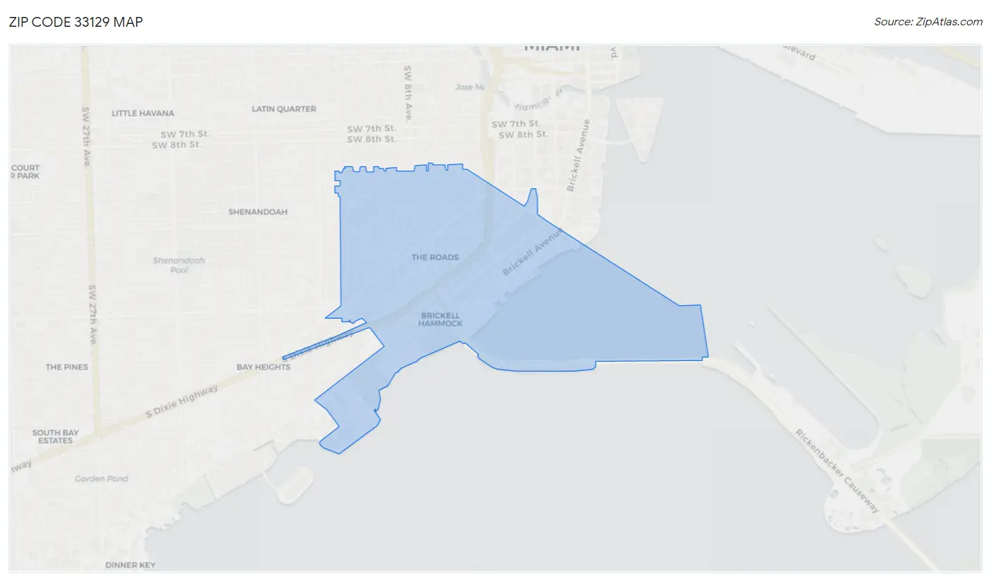 33129 Zip Code | Miami, FL | 2023 | Zip Atlas