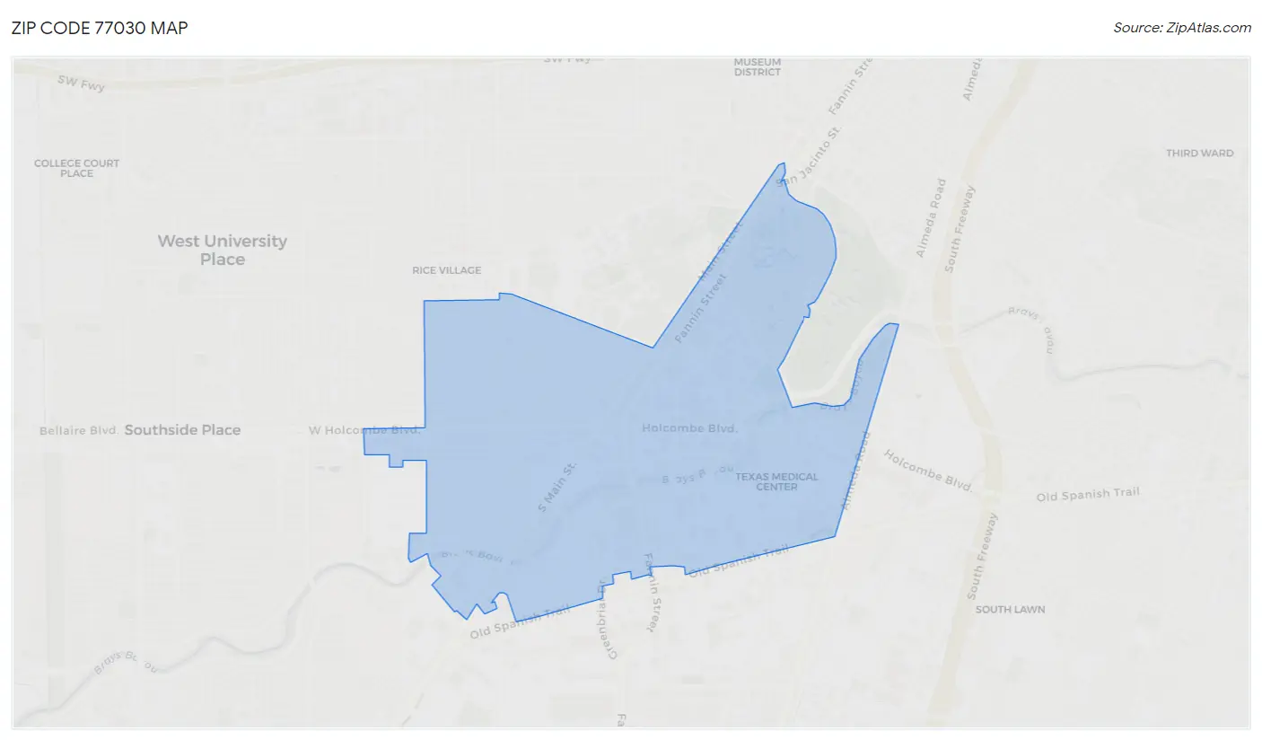 Zip Code 77030 | Houston, TX | 2023 | Zip Atlas