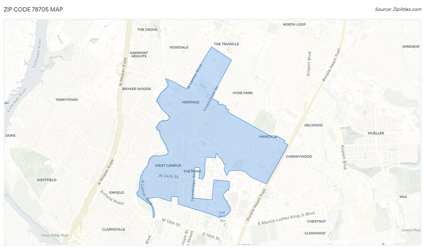 78705 Zip Code | Austin, TX | 2023 | Zip Atlas